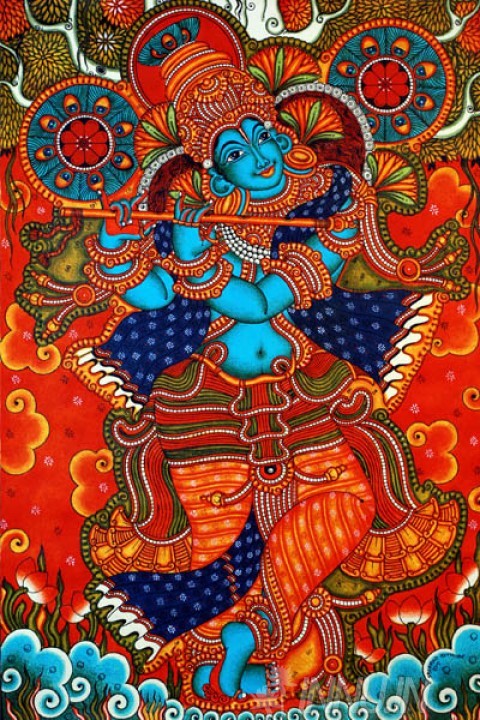 Krishna Psychedelic Art